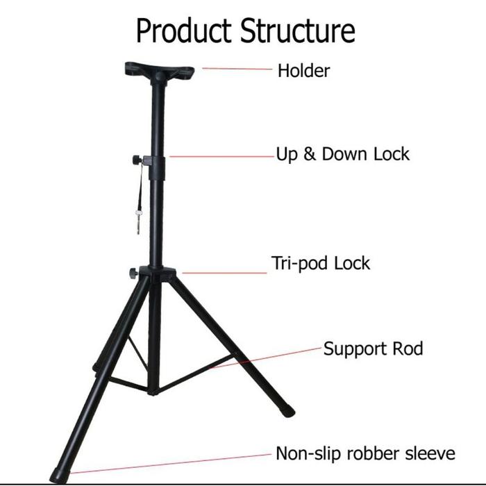 Jual Stand Tripod Speaker Bracket Speaker Tripod Original Produk ...
