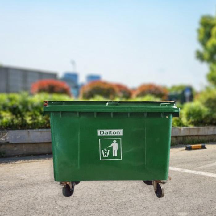 Jual bak sampah besar outdoor 25L 30L 70L 100L 120L 240L 1100L dustbin HDPE - 1100L - Kota ...