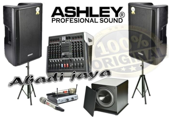 Jual paket sound ashley ym400p 2 speaker 15inch ashley audio 1000 ...