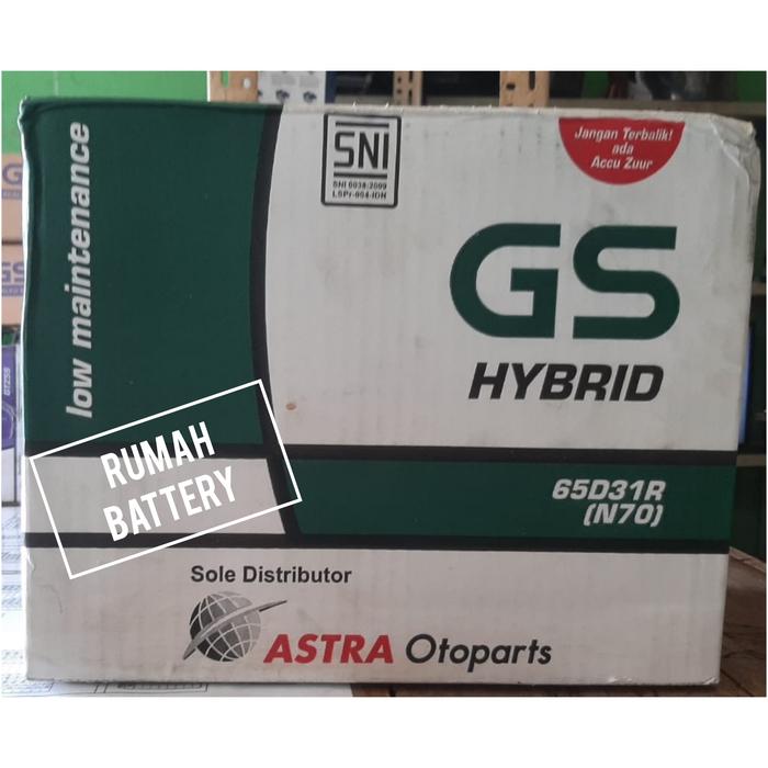 Jual Aki GS Hybrid Astra Otoparts tipe N70 70 amper di Rumah Battery ...
