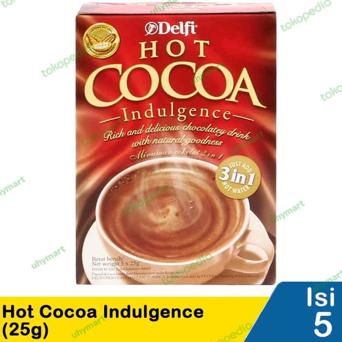 Jual Delfie Hot Cocoa Indulgence 5x25gr - Kab. Karawang - Uhymart1 | Tokopedia