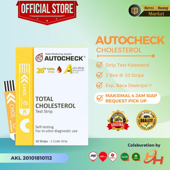 Jual AUTOCHECK CHOLESTEROL Strip Test Autocheck Kolesterol Isi 10 ...