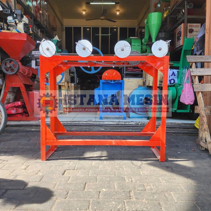 Jual MESIN PEMINTAL PEMBUAT TALI SABUT KELAPA 4 BARIS TANPA PENGGERAK ...