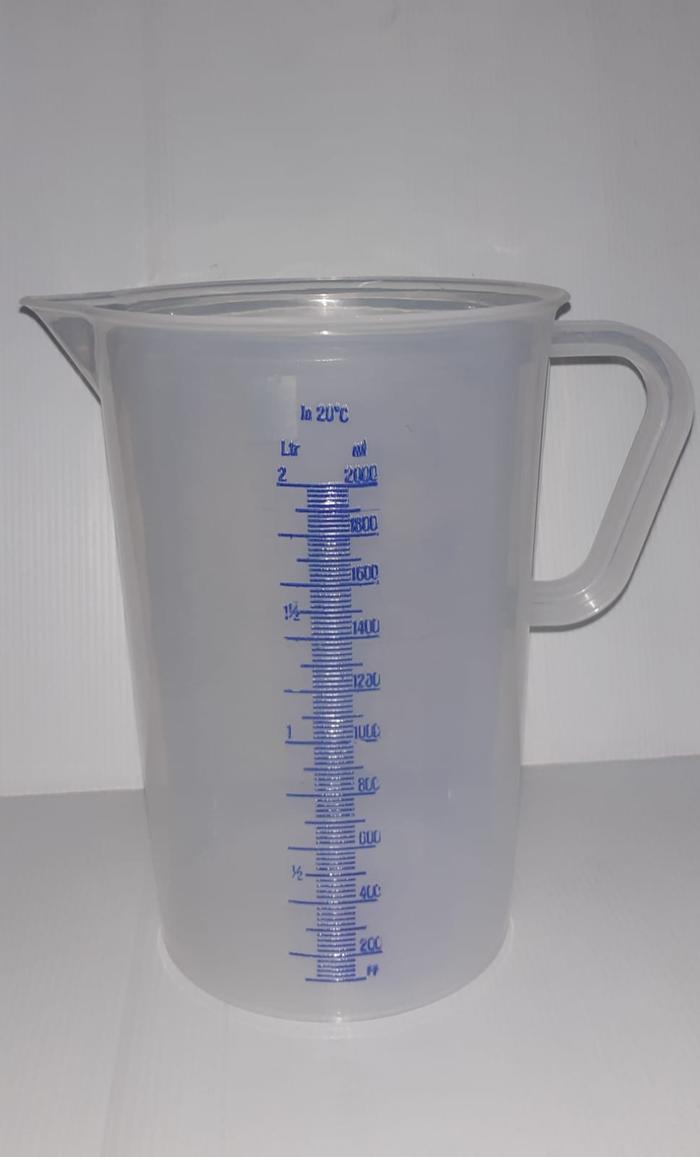 Jual Beaker Plastik 2 L. Beaker PP with handle 2 L. Gelas Ukur Plastik ...
