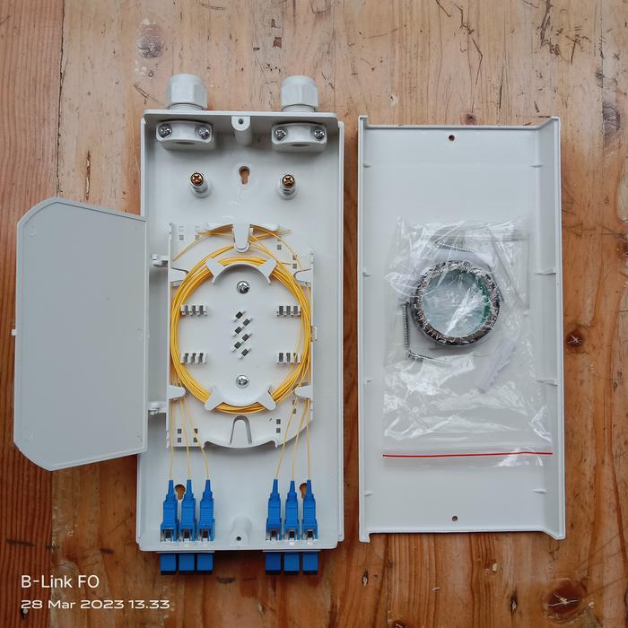 Jual otb 6 core lengkap pigtail / otb wallmount /odf wallmount fiber ...