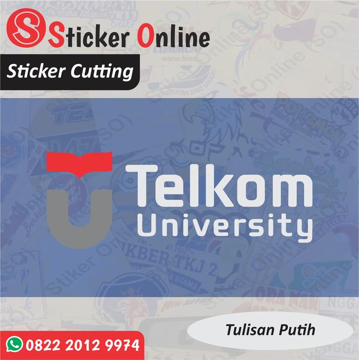 Jual Stiker Universitas Telkom | Sticker Cutting University Telkom ...