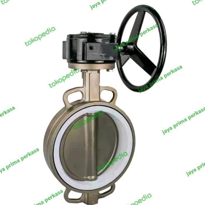 Jual Butterfly Valve Stainless Gear Operator 12" inch Buterfly DN300 ...