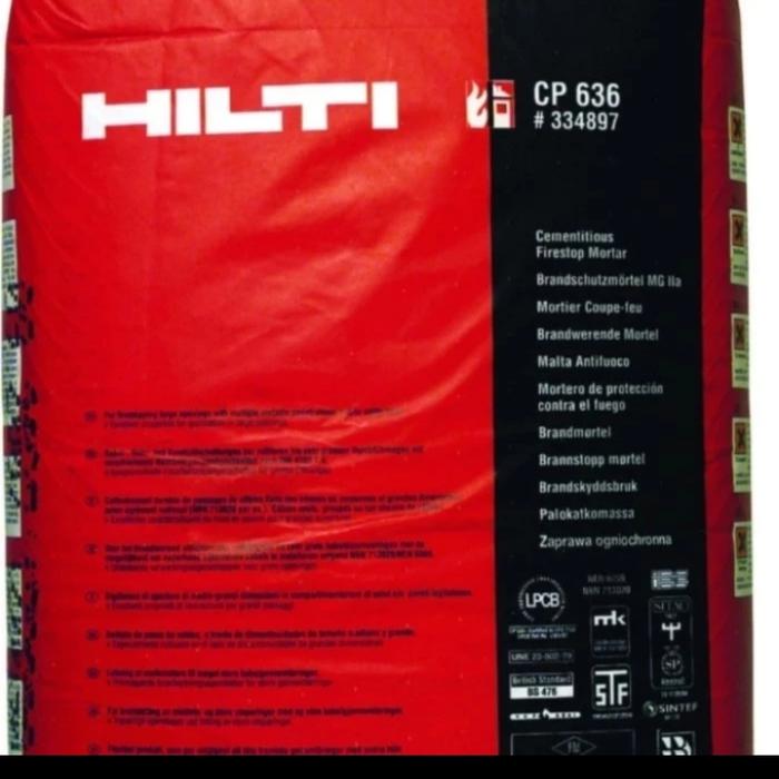 Jual FIRE PROTECTION HILTI FIRESTOP MORTAR CP 636 @20 kg - Kota Tangerang Selatan - Densy 21 ...