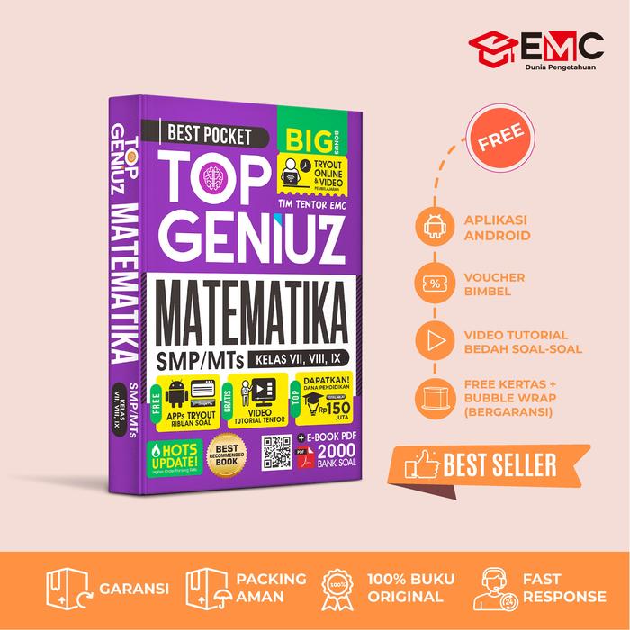 Jual Buku SMP Top Geniuz Matematika SMP - Kab. Bantul - EMC Official Shop | Tokopedia