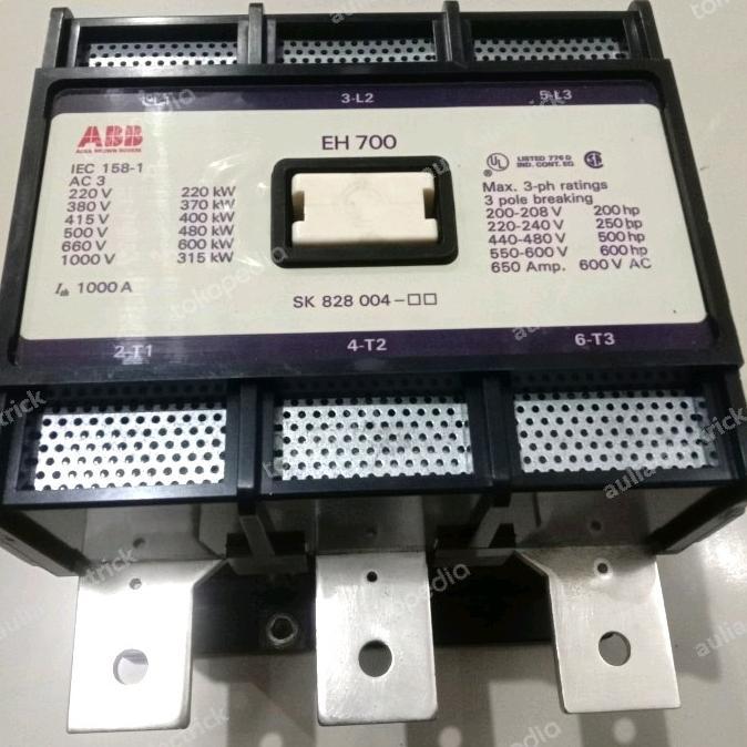 Jual Magnetic Contactor Abb Eh 700. 1000A 220-240Vac - Jakarta Barat ...