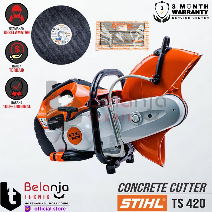 Jual Stihl Concrete Cutter TS 420 Mesin Potong Aspal Beton 14 Inch ...