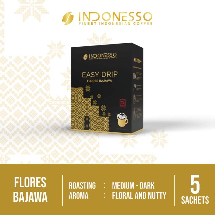 Promo INDONESSO Flores Bajawa Easy Coffee Drip Bag Kopi Drip 5 Sachet x 11g - Kab. Badung ...