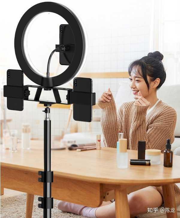 Jual Paket Lampu Ringlight 33cm Live Streaming Dan Tripod 2.1 Meter 3 ...