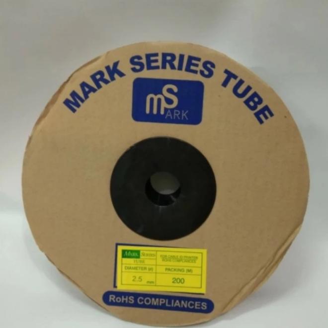 Jual Tube Marker 2.5mm Putih / Marker Tube / Selongsong Kabel /Roll ...