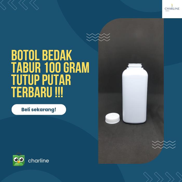 Jual Botol Bedak Tabur Kosong Tutup Putar 100 g - Kota Depok - Charline ...