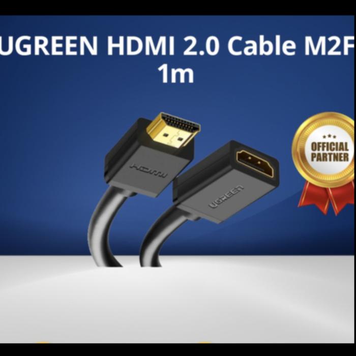 Jual UGREEN HDMI 2.0 Cable MALE TO FEMALE 1 METER (AD) 10141 - Kota ...