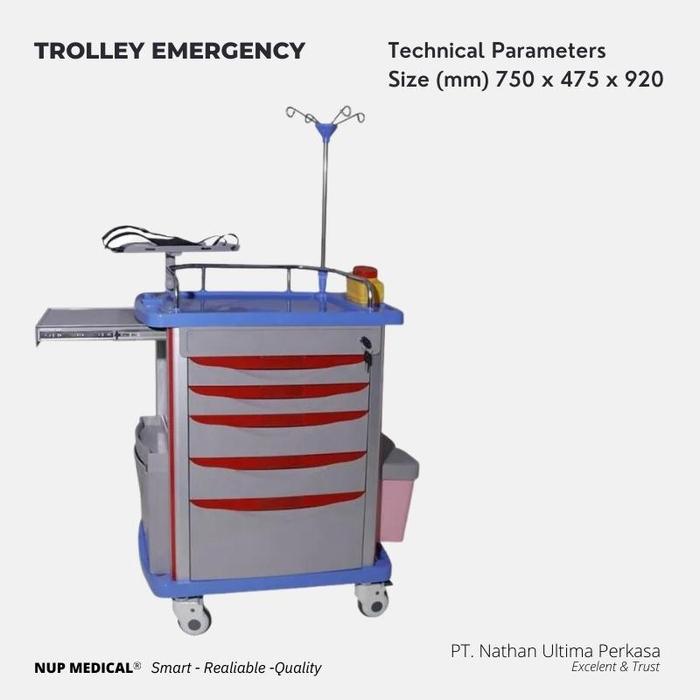 Jual Trolley emergency rumah sakit NUP MEDICAL Perlengkapan Medis ...