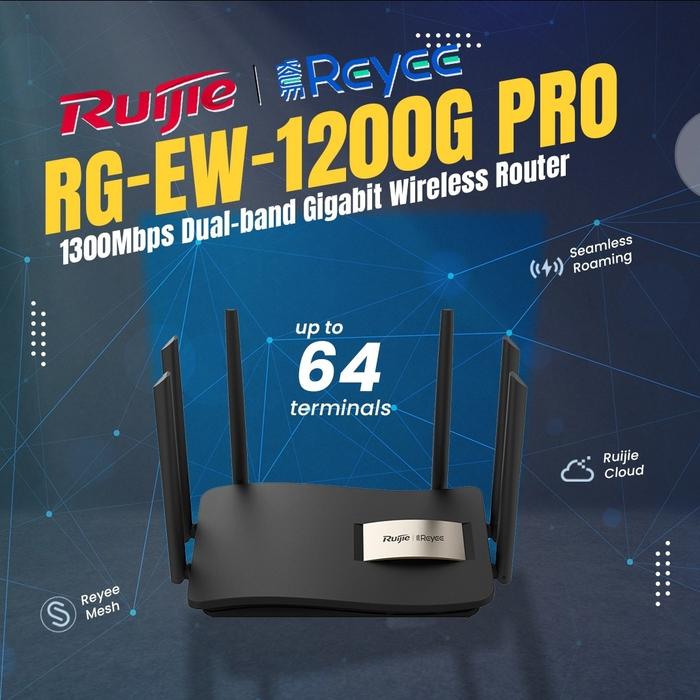 Jual Rujie RG-EW1200G Pro Dual Band Gigabit Wireless Router Mesh Wifi - Kota Medan - Media Cam ...