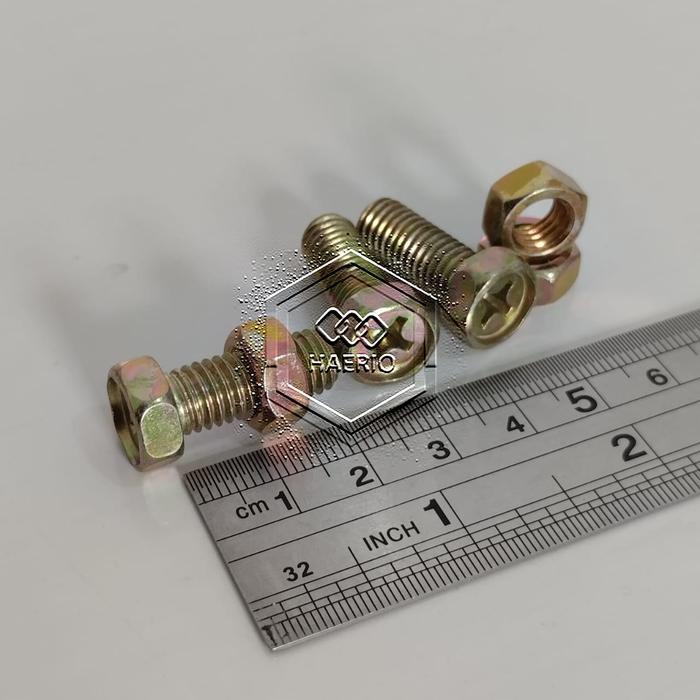 Jual BAUT DWI FUNGSI M8 X 20 BAUD MUR AKI M8X20 KUNCI 12 PANJANG 2CM 2 ...