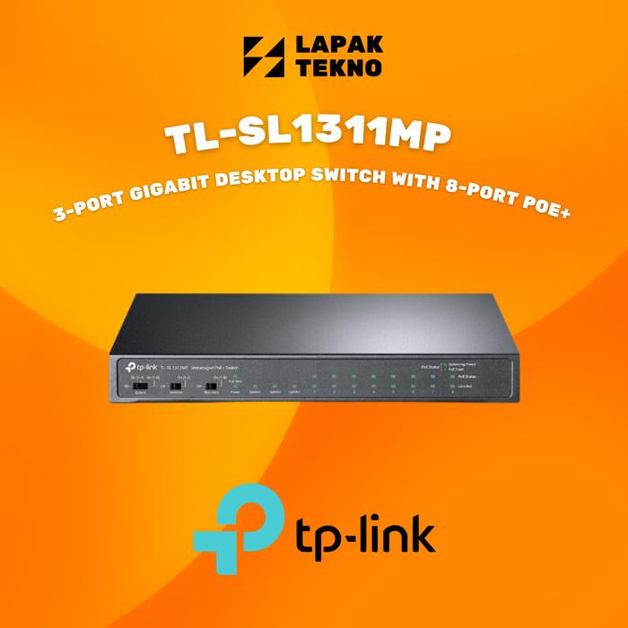 Jual TP-LINK TL-SL1311MP 8-Port POE 10/100Mbps + 3-Port Gigabit Switch ...