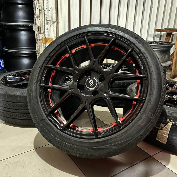 Jual Velg Original Enkei SC40 R17 4x100 like new + ban 85% Raize Yaris Jazz - Kab. Bekasi ...