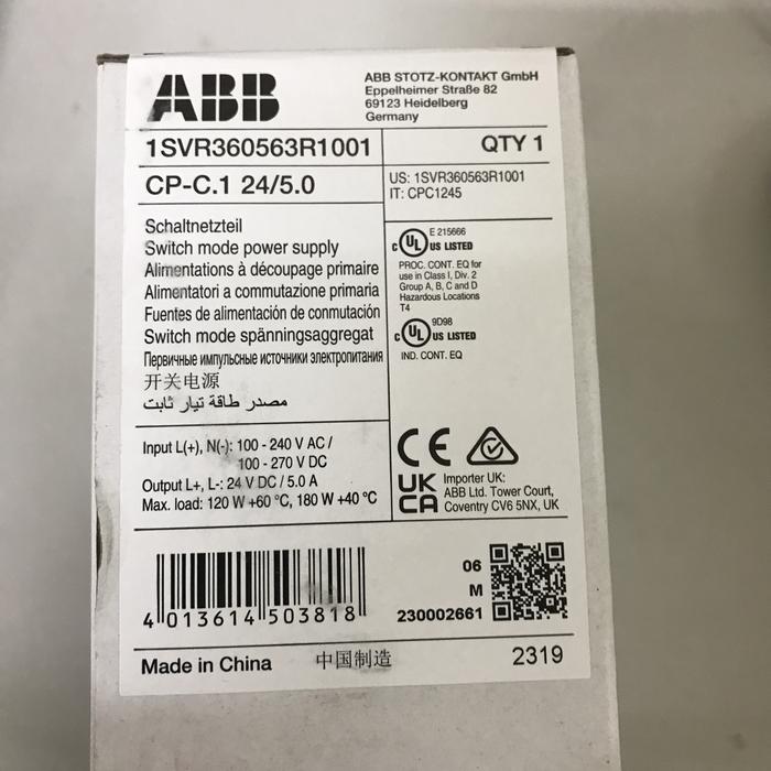 Jual Power supply ABB 24V 5A CP-C1 24/5 - Jakarta Barat - Jakarta ...