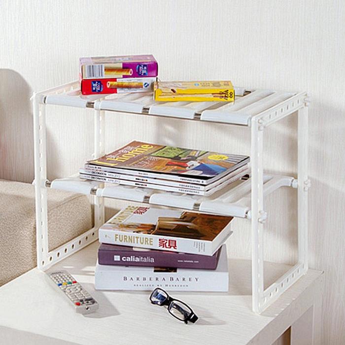 Jual Rak Buku Laptop Organizer Rak Besi Susun Minimalis Kokoh Meja ...