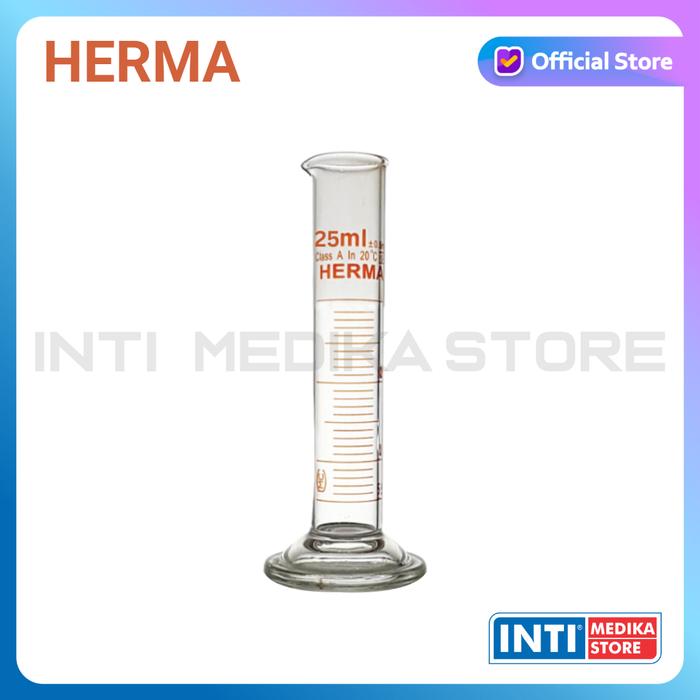 Promo HERMA - Gelas Ukur Kaca Lab | Measuring Cylinder Glass - 25ml ...
