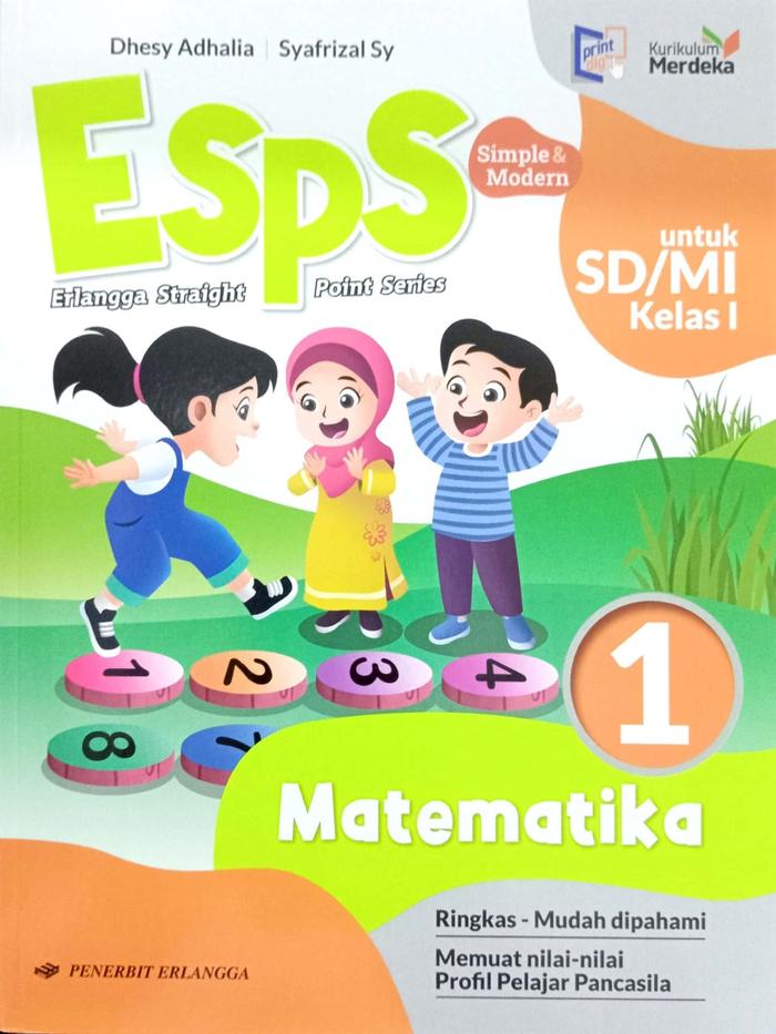 Jual ESPS MATEMATIKA SD/MI KURIKULUM MERDEKA - DHESI ADHALIA - ERLANGGA - KELAS 1 SD - Kota ...