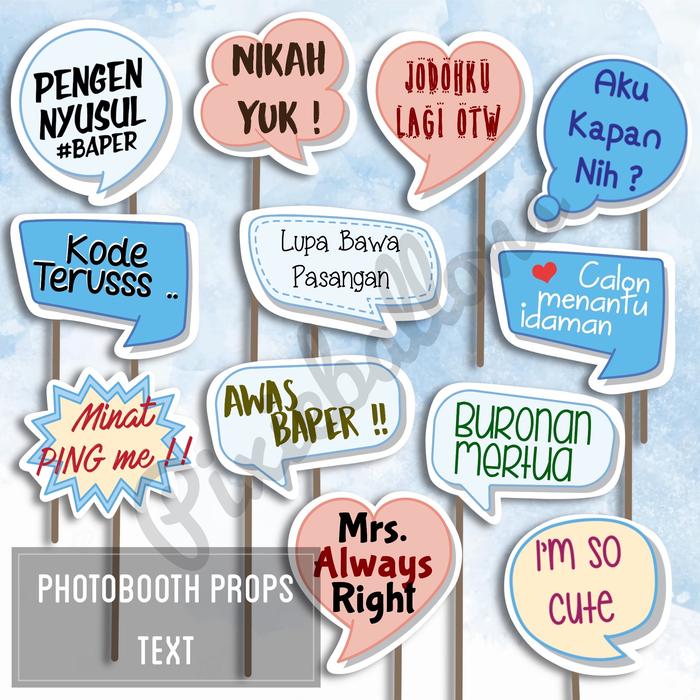 Jual PHOTOBOOTH PROPS TEXT INDONESIA BIRTHDAY ULANG TAHUN TONGKAT FOTO ...