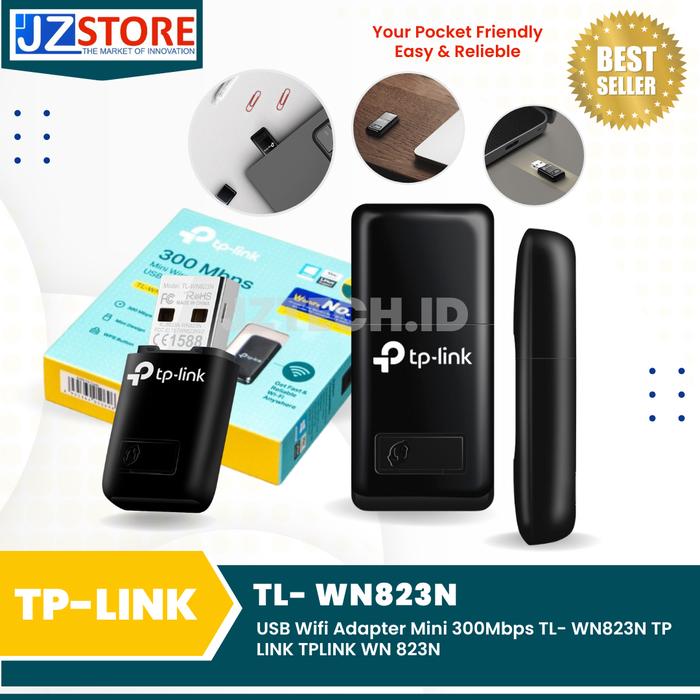 Jual USB Wifi Adapter Mini 300Mbps TL- WN823N TP LINK TPLINK WN 823N ...