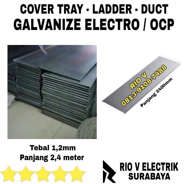 Jual TUTUP COVER TRAY LADDER 50 100 150 200 300 400 2400mm GALVANIS ...