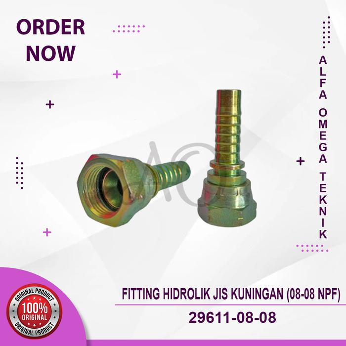 Jual HYDRAULIC FITTING 08-08 NPF NEPEL HIDROLIK KUNINGAN JIS 29611-08-08 - Kota Surabaya - Alfa ...