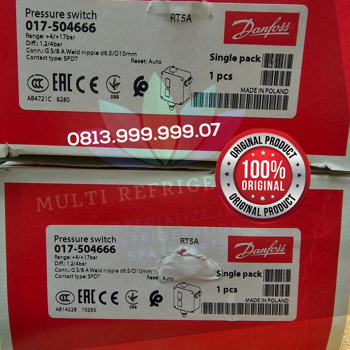 Jual Danfoss Pressure Switch RT5A - Jakarta Barat - Multindo Refrigeration | Tokopedia