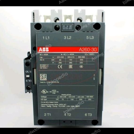 Jual Contactor Abb A260-30.400A.220Volt - Jakarta Barat - Mitra Autopedia Nusantara | Tokopedia