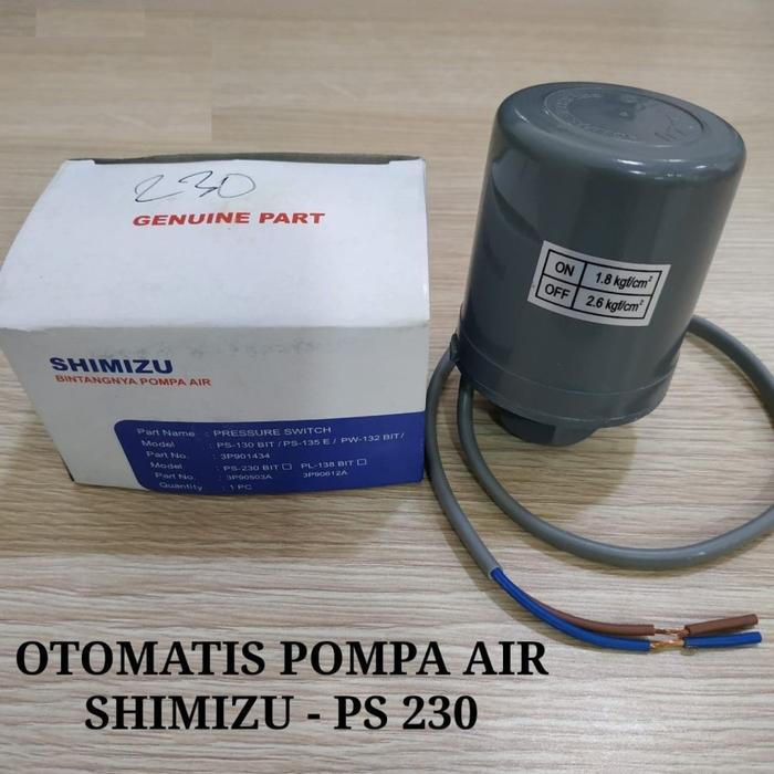 Jual OTOMATIS POMPA - SHIMIZU - PS 230 - DRAT 3/8 INCH - Kab. Subang - Indo Teknik Jaya | Tokopedia