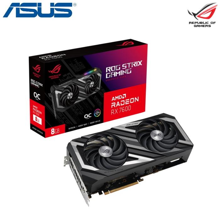 Jual ASUS ROG STRIX RX 7600 OC 8GB DDR6 128BIT RADEON VGA CARD ...