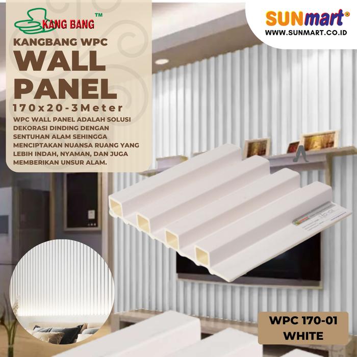 Jual KANGBANG WALLPANEL WPC 170 WARNA 170X20mm x 3 M - Putih - Kota ...