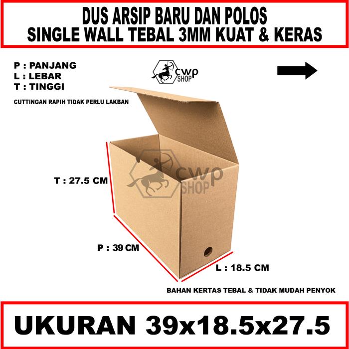 Promo Dus Arsip / Box File/ Kardus Dokumen 39x18.5x27.5 - Jakarta Barat ...