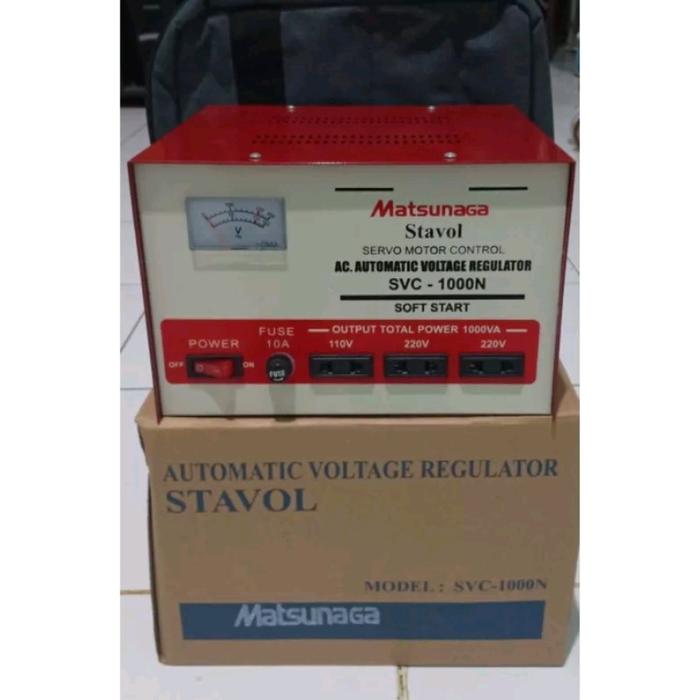 Jual STAVOL STAVOLT STABILIZER MATSUNAGA 1000 WATT VOLTAGE REGULATOR ...