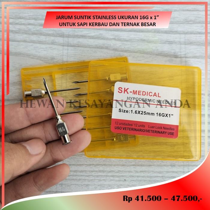 Promo Jarum Suntik Vaksin Sapi Kerbau dan Ternak Besar Ukuran 16G ...