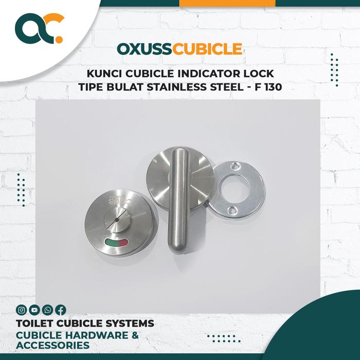 Jual Accessories Cubicle Toilet | Door Lock Indicator Bulat - F130 SS ...