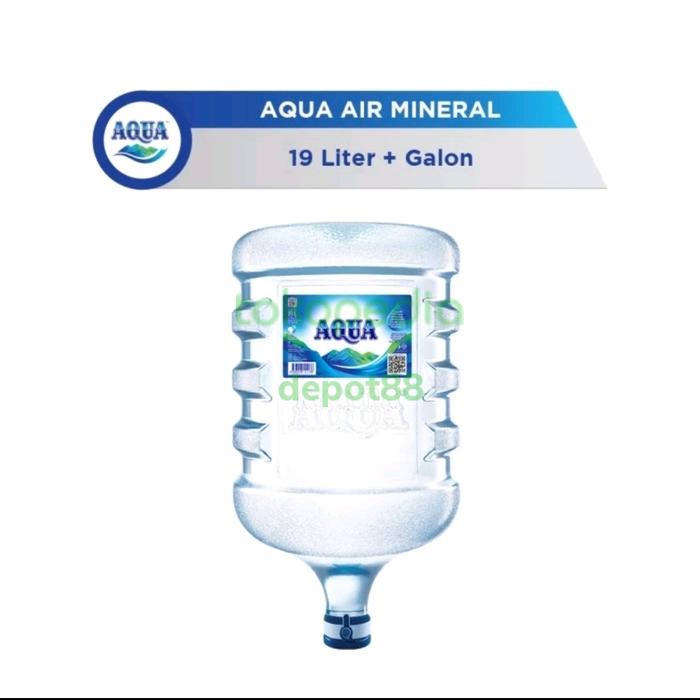 Jual Aqua 19 L + galon aqua - Jakarta Selatan - depot88 | Tokopedia