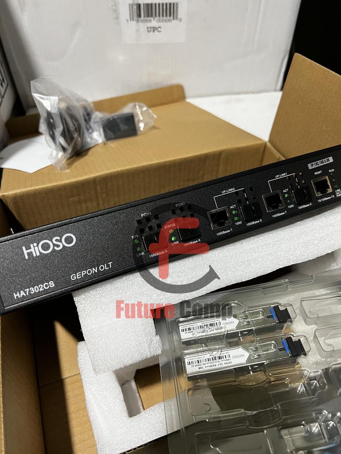 Jual HIOSO EPON OLT HA7302CS AC DC 2-PON Termasuk SFP PX20+++ - Non SFP ...