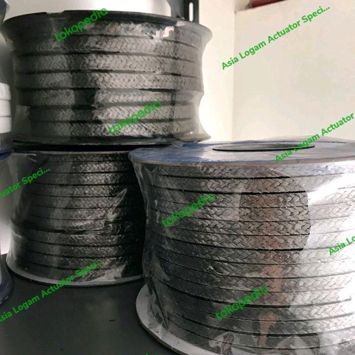 Jual gland packing pure graphite 1" ( 25mm x 25mm ) seal grafit ...
