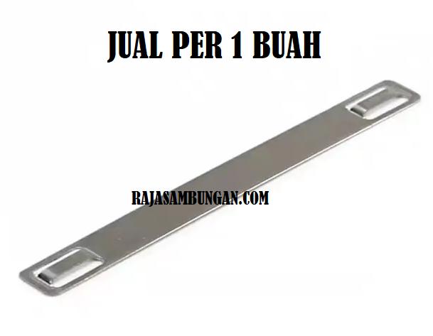 Jual Perbuah Plat Tag Name 10 x 90 mm Penanda Kabel Tis Stainless 1 x 9 ...