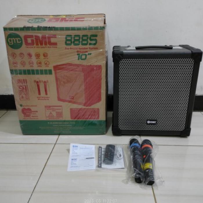 Jual GMC SPEAKER 888S MULTIMEDIA BLUETOOTH 10 INCH + 2 MIC WIRELESS ...