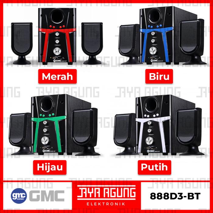 Jual Speaker Multimedia Bluetooth Aktif GMC 888 D3 BT USB FM Radio PC ...