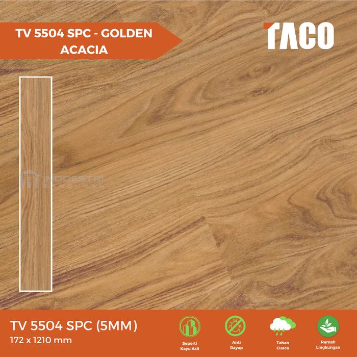 Jual TACO Lantai SPC 5mm TV 5504 Golden Acacia / Lantai SPC Click Motif Kay - Kab. Bogor ...