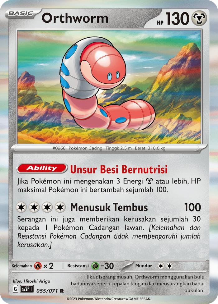 Jual Orthworm sv2P Mara Bahaya Salju Pokemon TCG Indonesia R 055/071 - Jakarta Barat - S ...